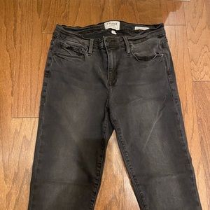 Frame Denim | Jeans | Frame Black Denim Skinny Jeans | Poshmark